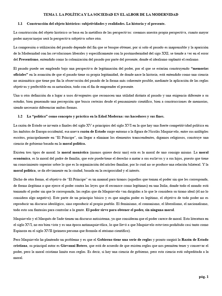 TEMA 1 HISTORIA | PDF