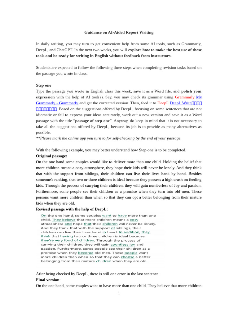 AI-aided report writing-for students | PDF