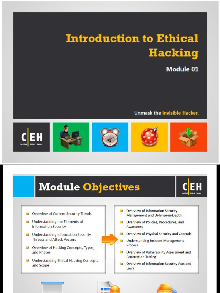 Module 01 Introduction To Ethical Hacking | PDF