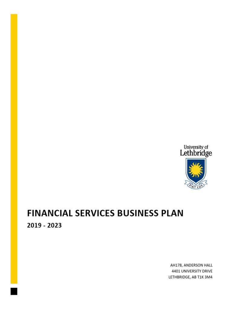 Financial Services Business Plan - 2019-23 | PDF