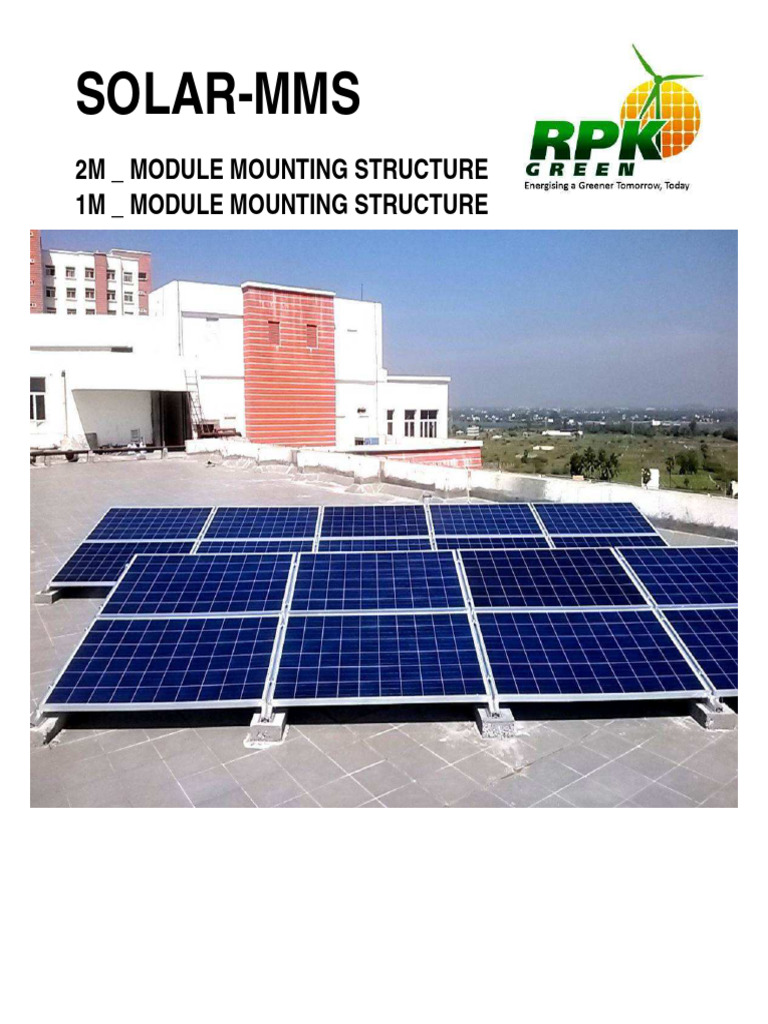 Solar Aluminium Module Mounting Structure | PDF
