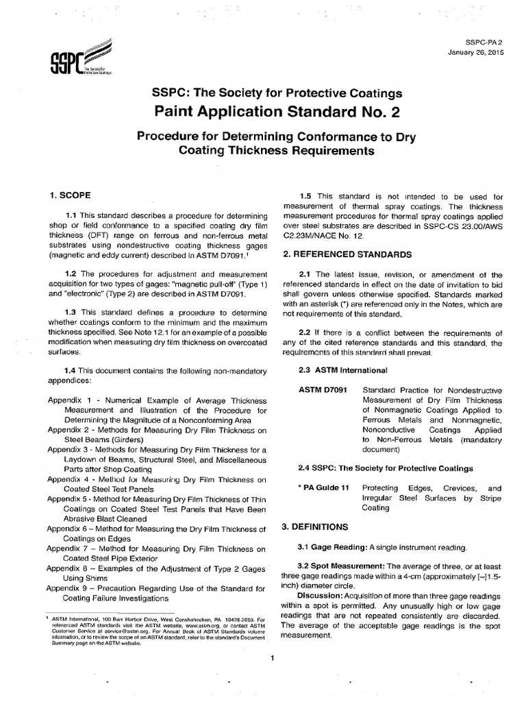 SSPC Pa2 | PDF