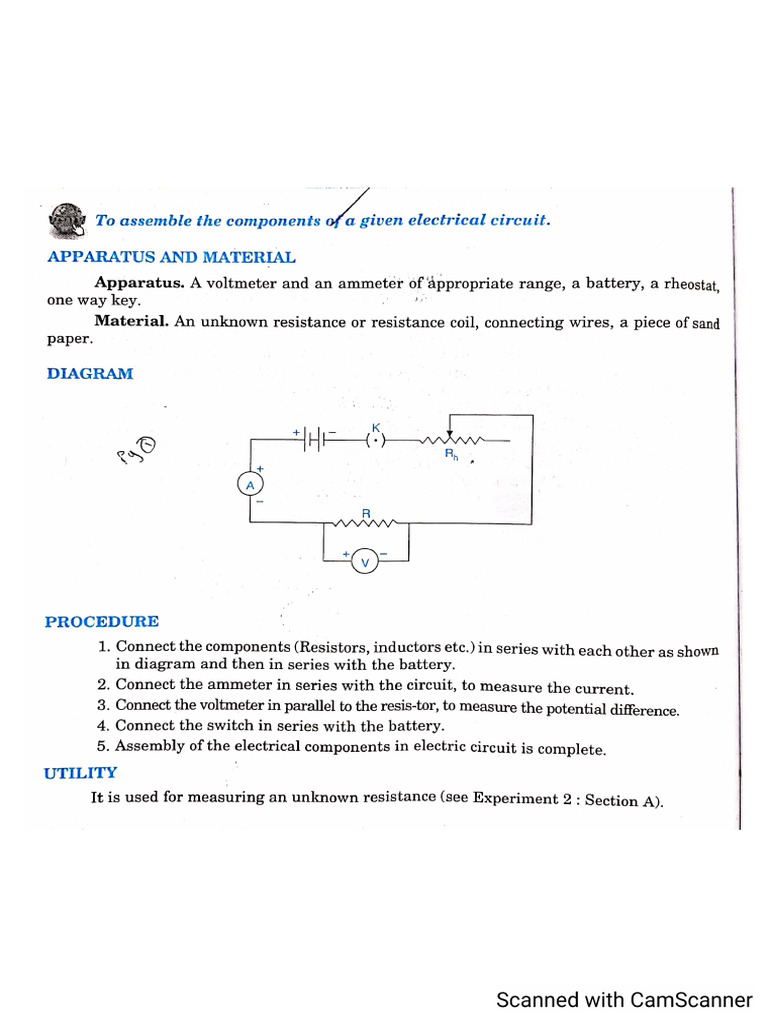 Physics Activity No 1 To Assemble The Components.. | PDF