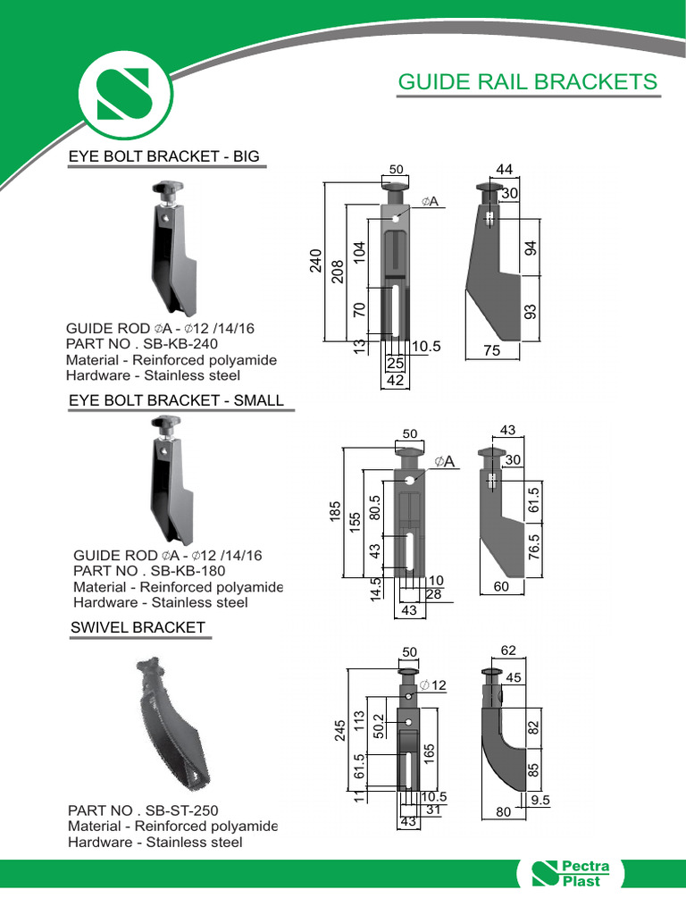 Side Bracket_Datasheet (Spectra Plast) | PDF