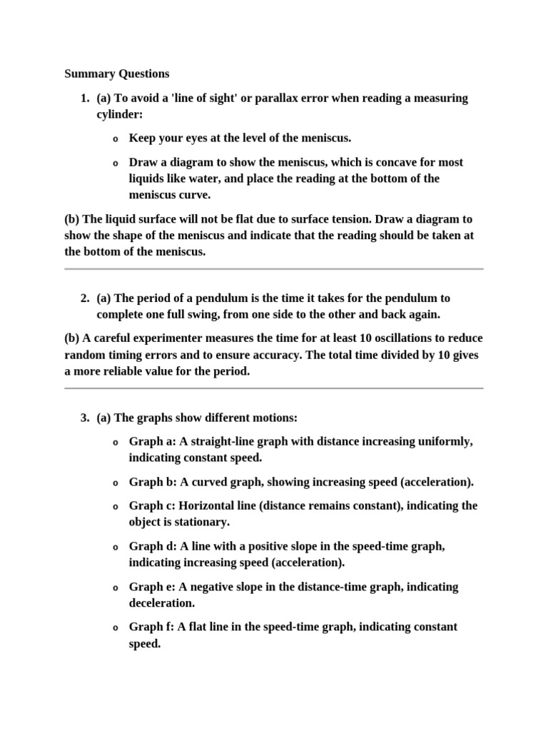 Summary Questions | PDF