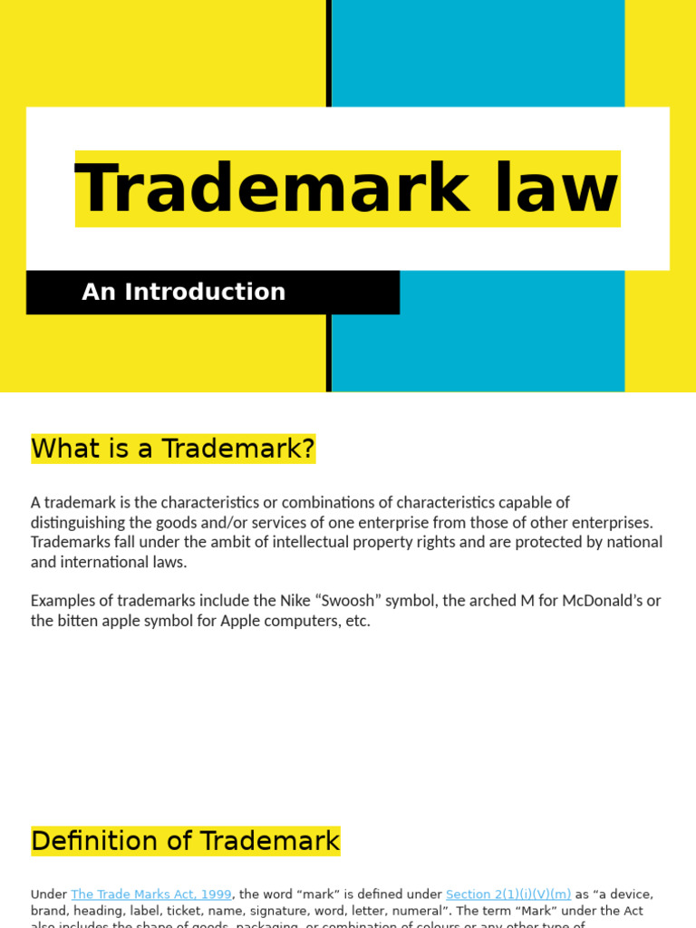 Trademark Law | PDF