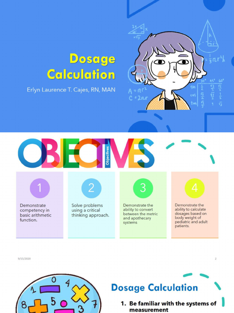 Dosage Calculation Handout | PDF