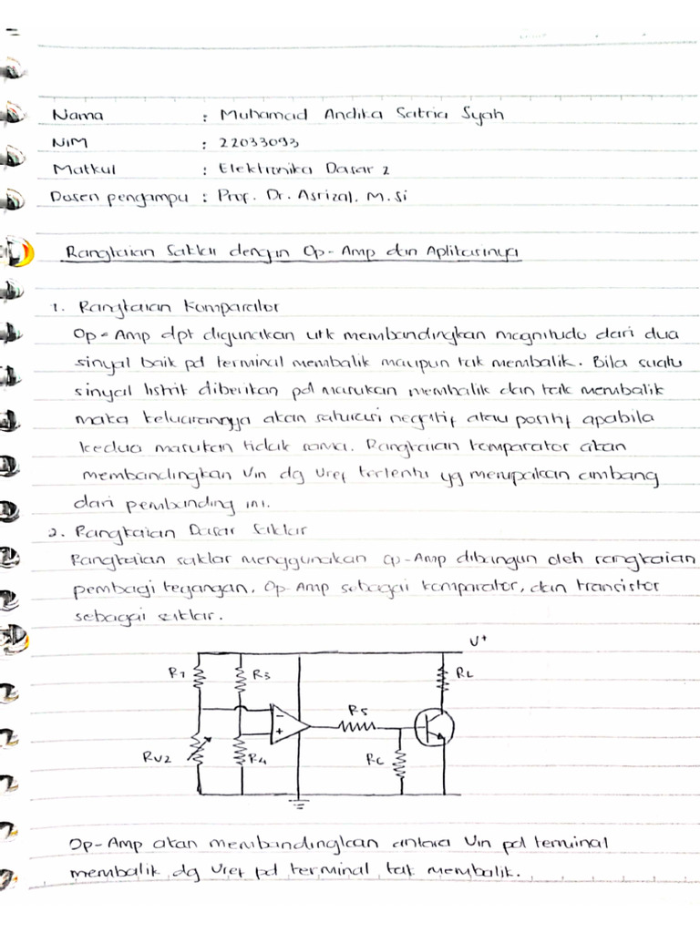 Muhamad Andika Satria Syah - 22033093 - CTT 1 - Eldas 2 | PDF