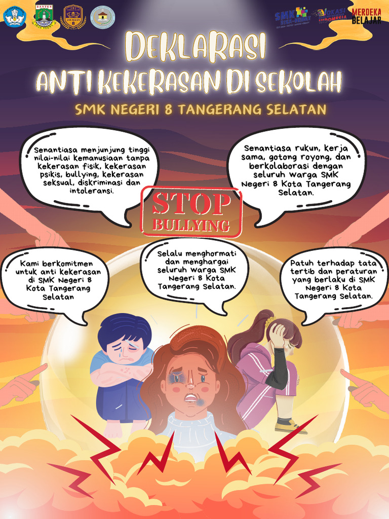 Poster Deklarasi Anti Kekerasan Di Sekolah PDF | PDF