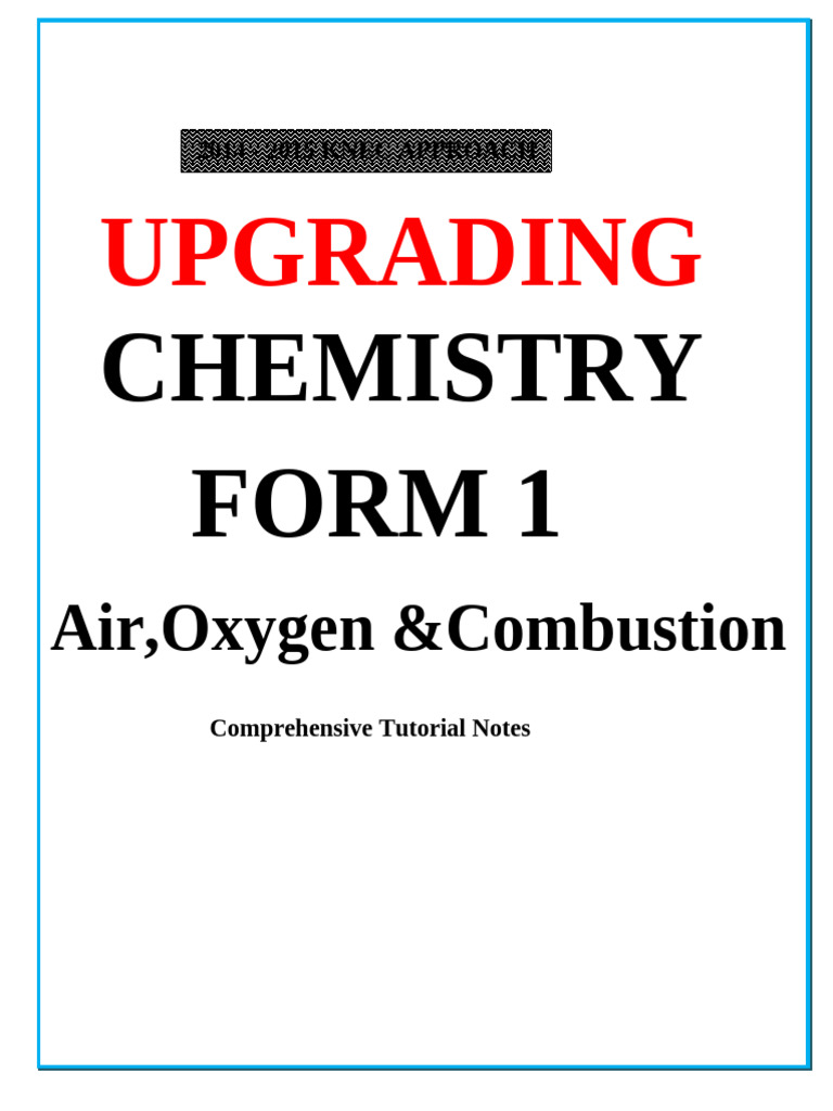 Air, Oxygen and Combustion | PDF