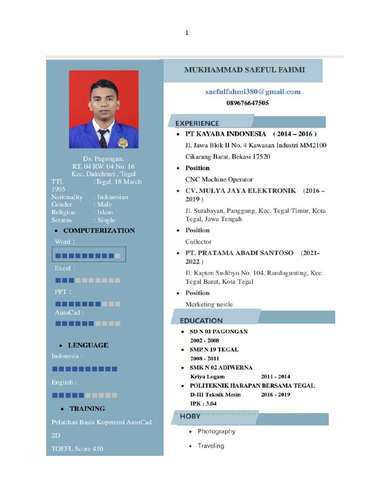 CV Baru | PDF