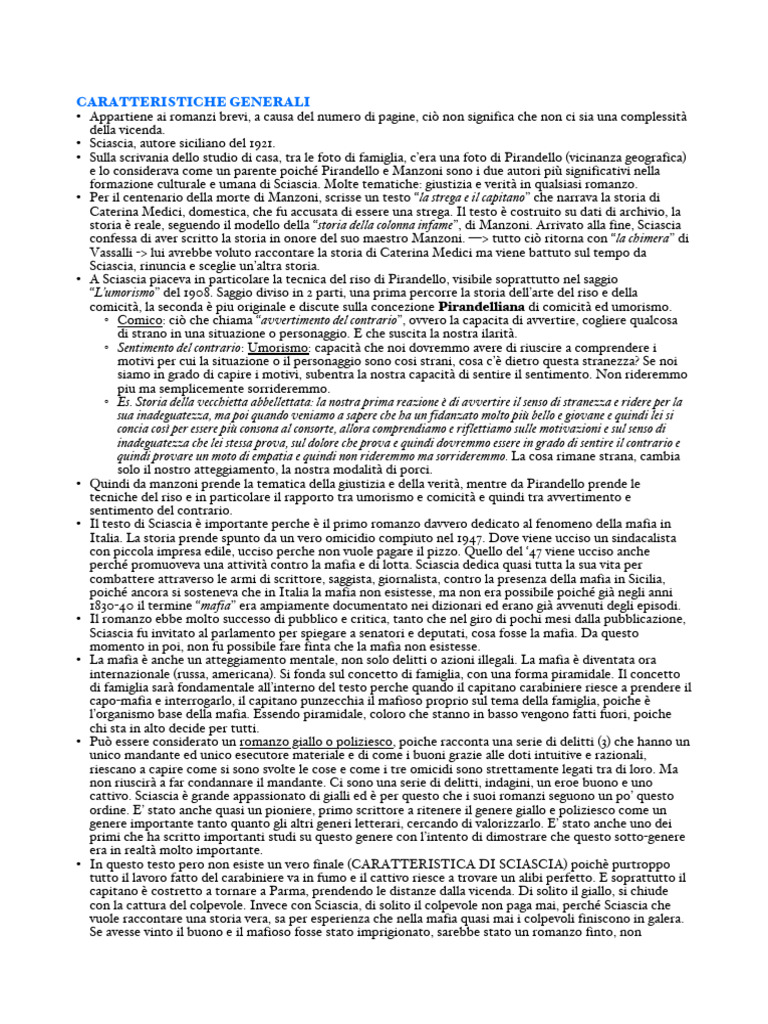 Sciascia + Il Giorno Della Civetta | PDF