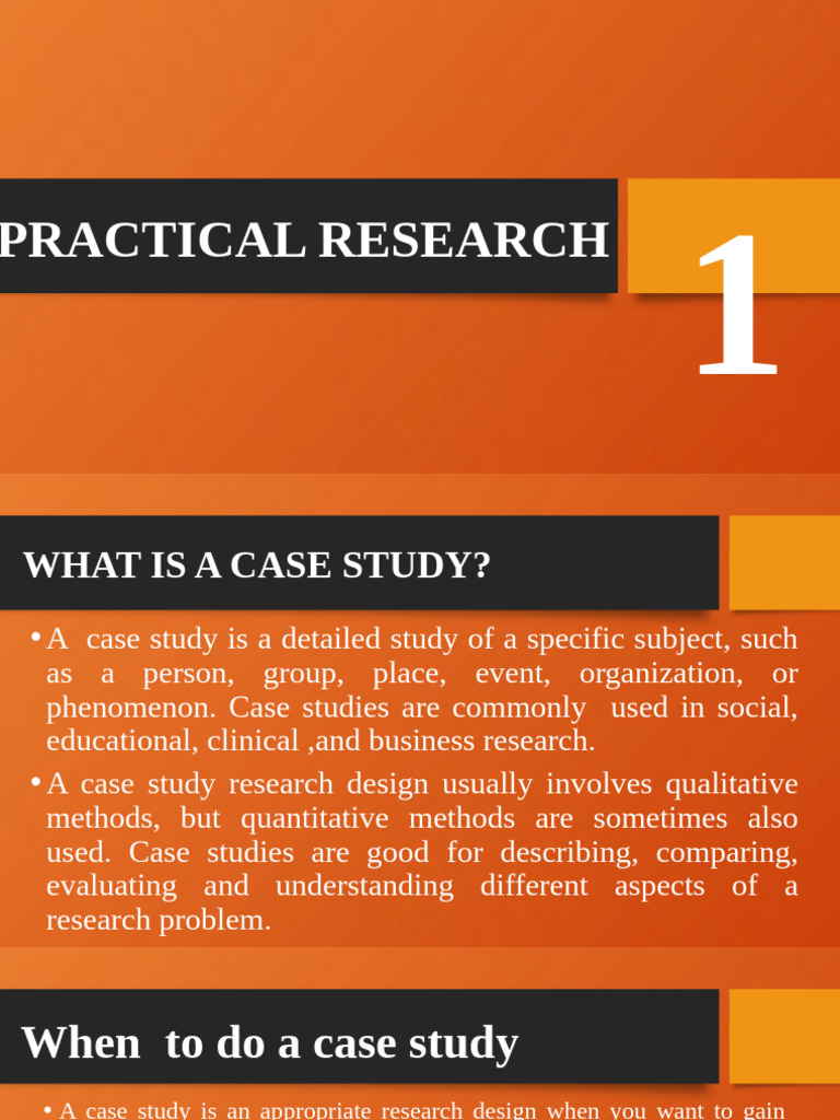 Practical Research 1 (Case Study) Group 4 | PDF