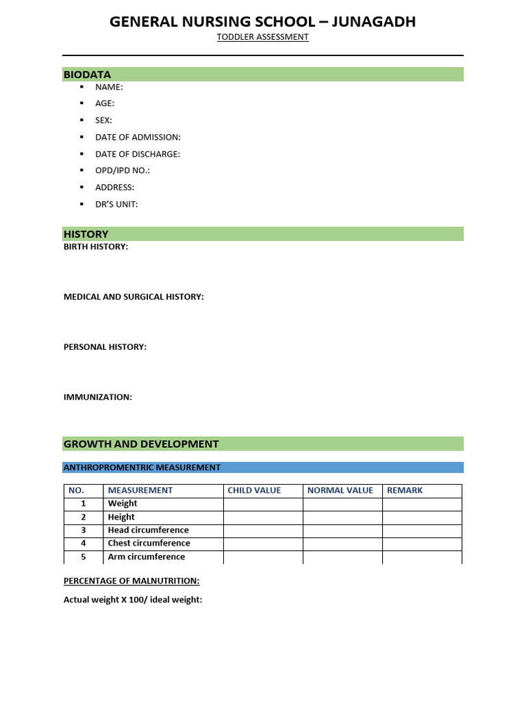 Pedia Assessment | PDF