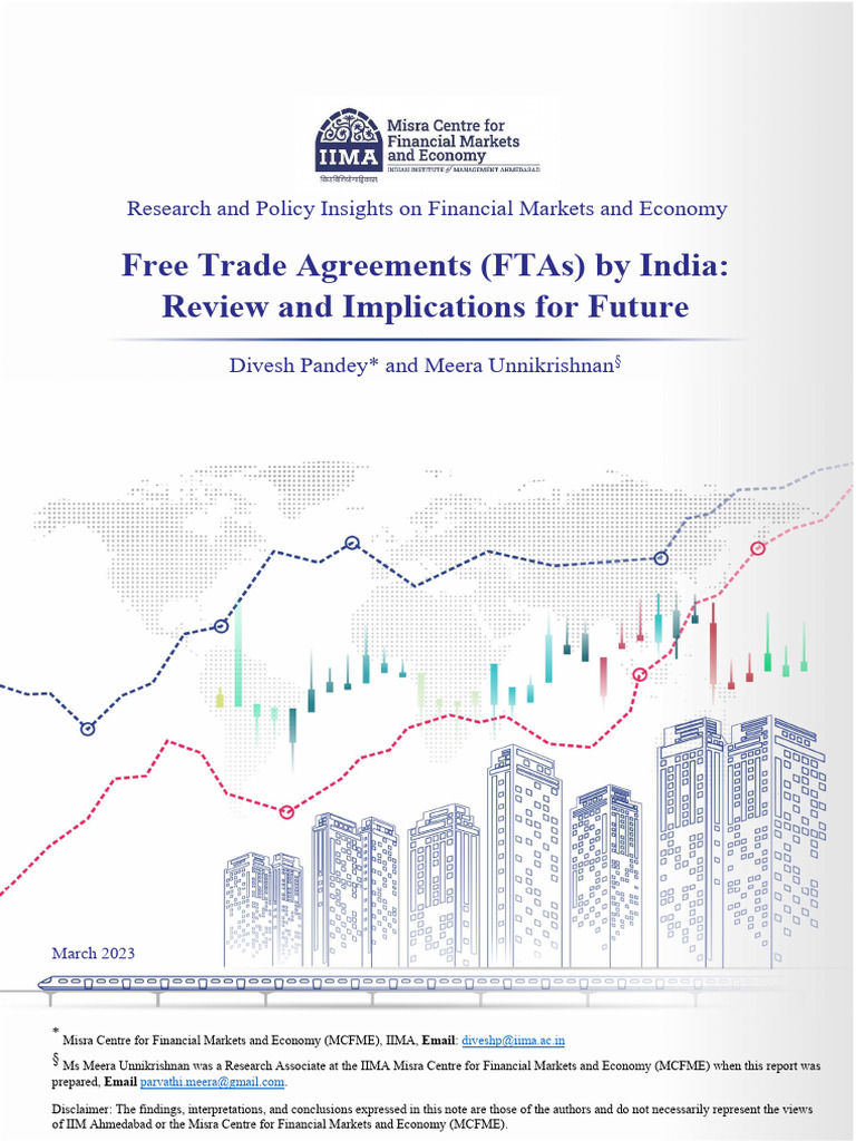 Free Trade Agreements (FTAs) by India: Review and Implications For Future | PDF | Non Tariff ...
