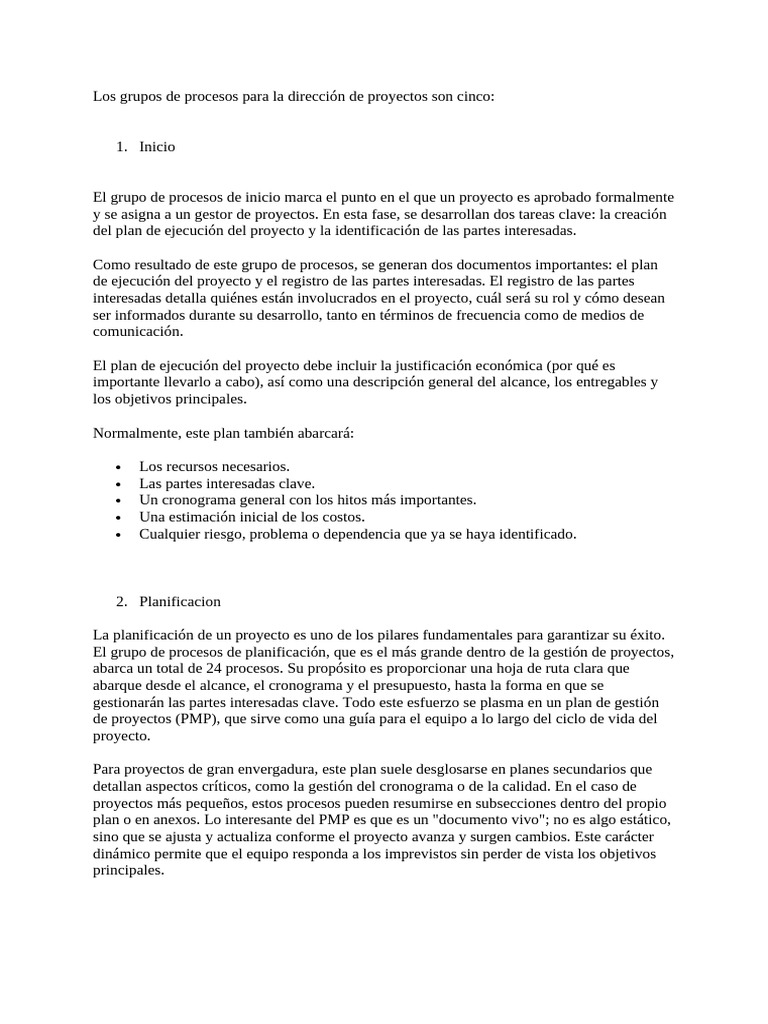 Proyecto de Aplicacion PMI 1 | PDF