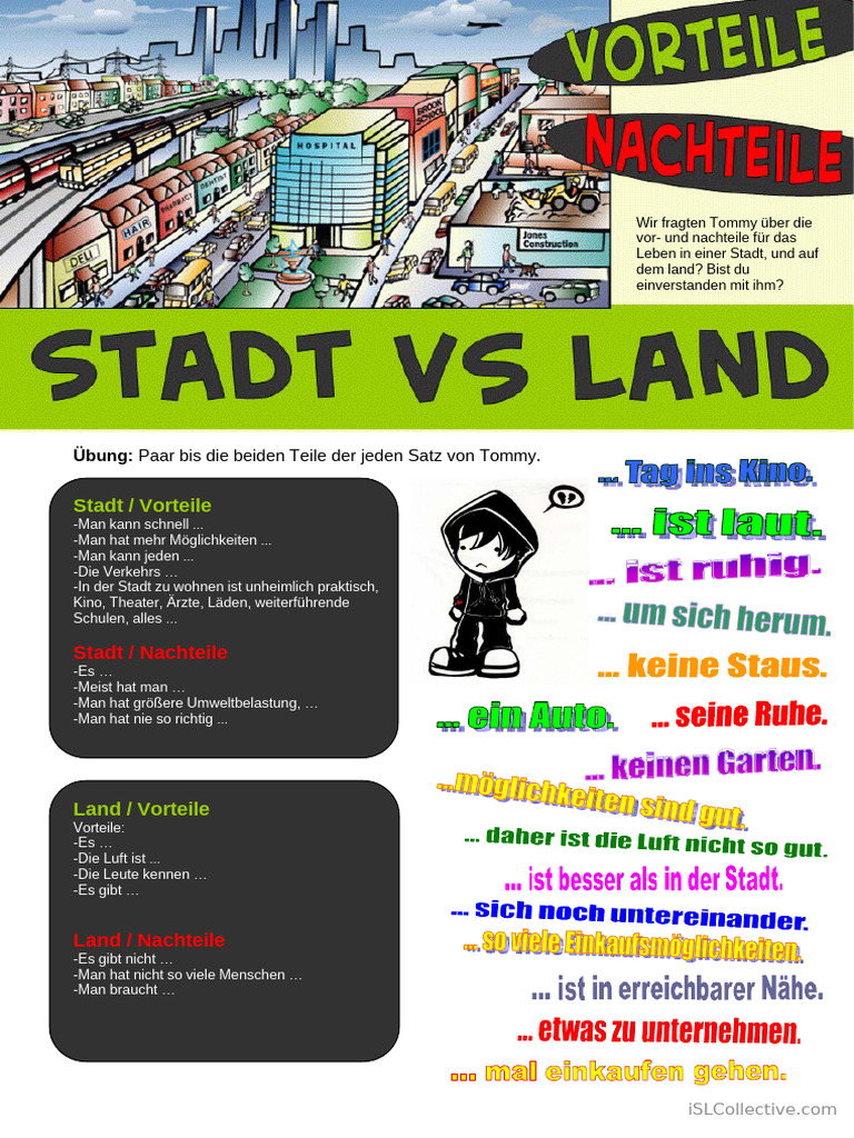 Stilvolle Stadt Versus Land Fotos