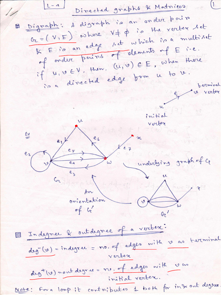 Graph 4 Digraph & Matrix | PDF