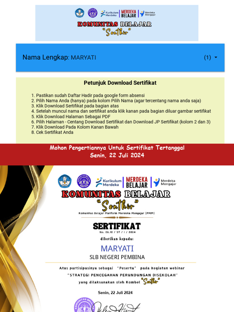Sertifikat_Webinar_1 | PDF