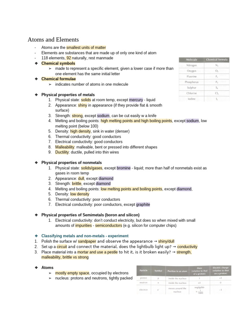 Chem Notes 01 | PDF