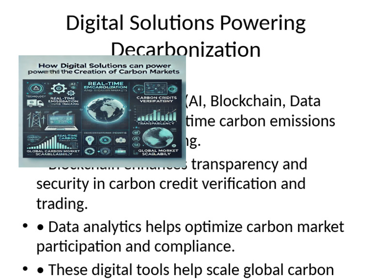 Digital Solutions For Decarbonization | PDF