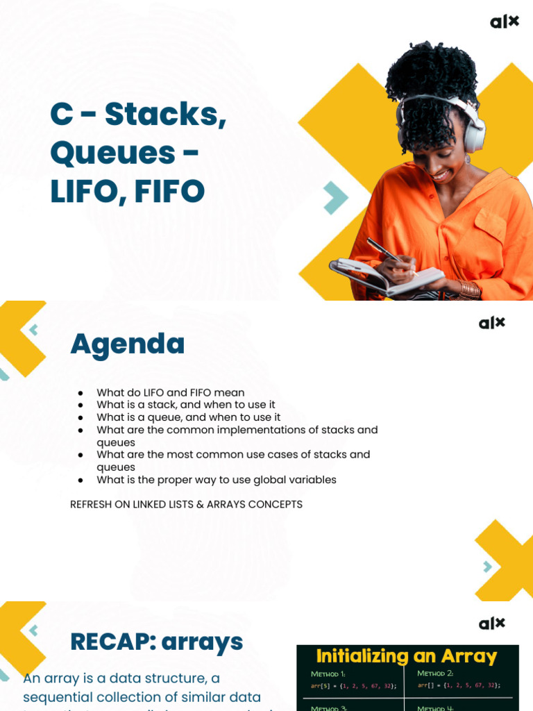 C - Stacks Queues - LIFO FIFO-1 | PDF