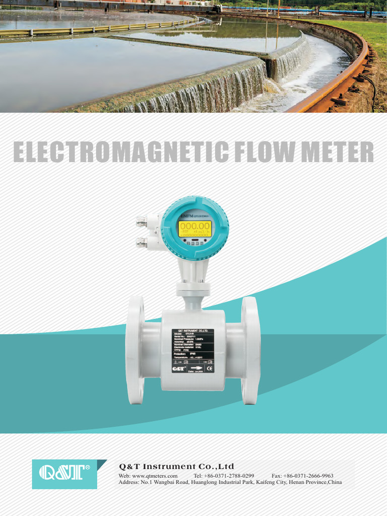 Q&T Flange Type Magnetic Flow Meter Catalog | PDF | Flow Measurement ...