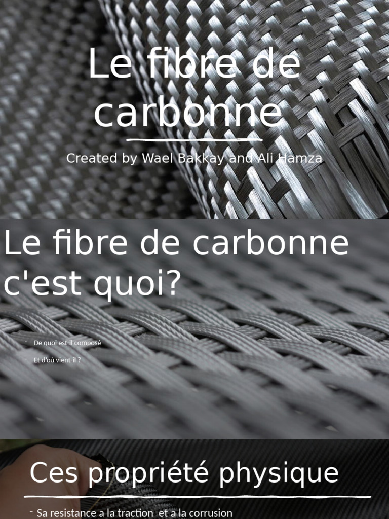 Expose Fibre de Carbone Wael Bakkay Et Ali Hamza - Copie | PDF