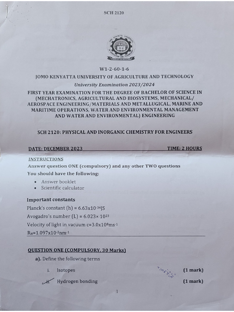 Engineering Past Papers 1.1 | PDF