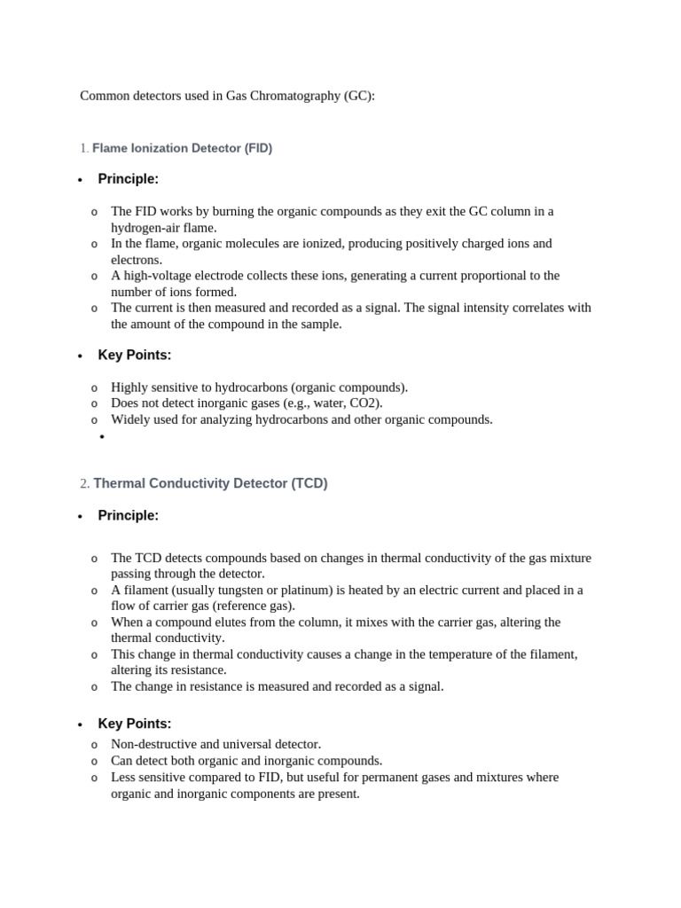 10-03-2024 - 40 - GC Detectors | PDF