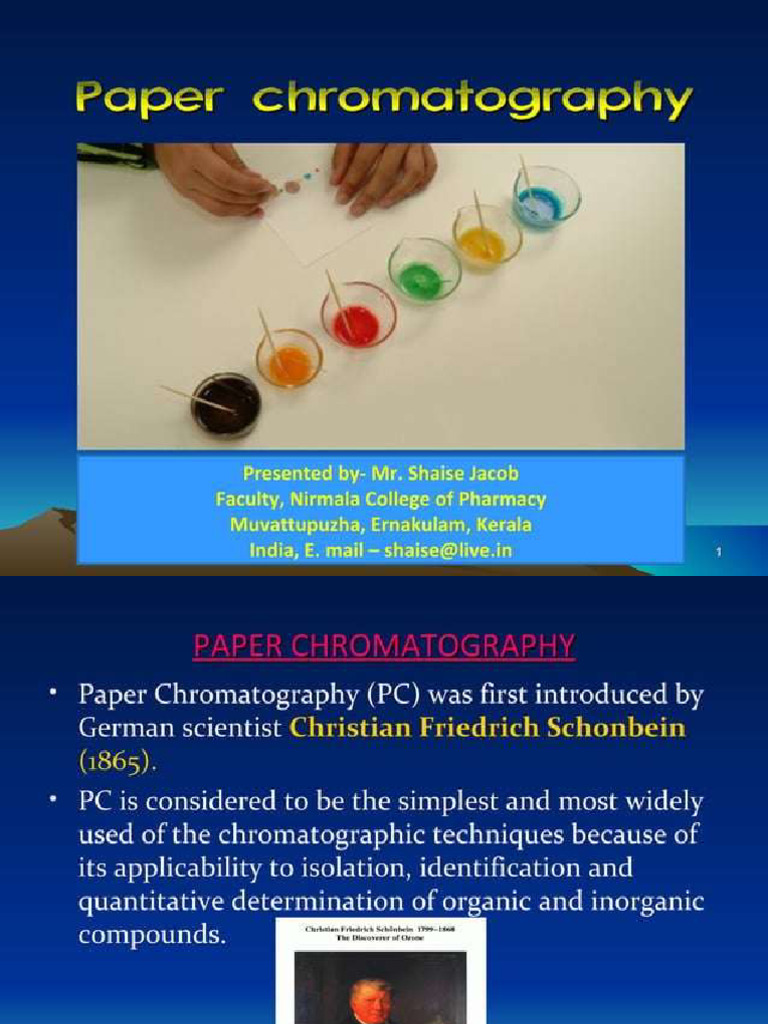 Paper Chromatography 1 | PDF