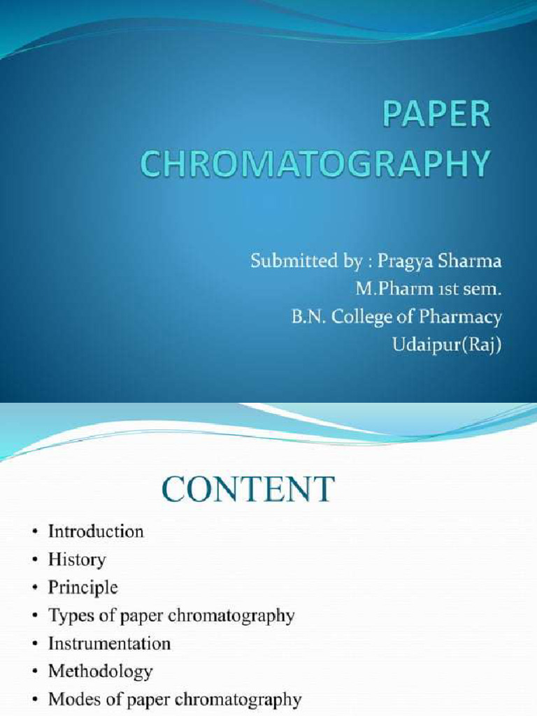Paper Chromatography | PDF