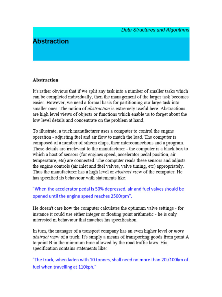 Chapter 2b - Abstract Data Type Extra Notes | PDF | Class (Computer ...