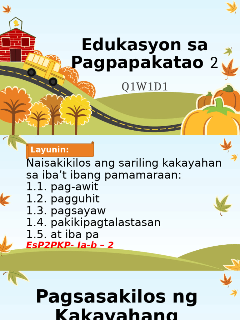 ESP2 Q1W1D1 PPT | PDF