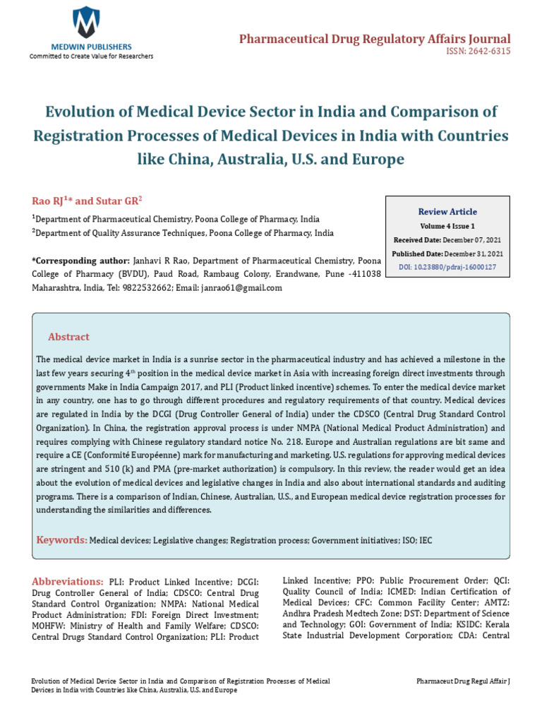 2021 Evolution-Of-Medical-Device-Sector-In-India-And-Comparison-Of ...