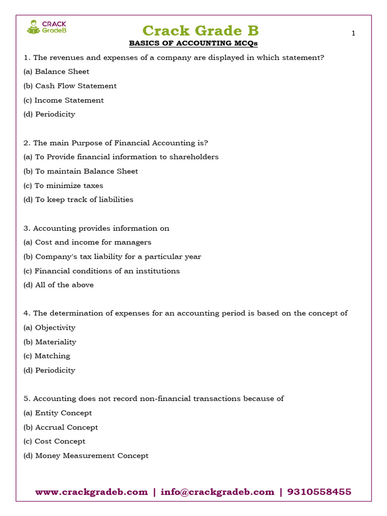New_Basics_of_Accounting_MCQs_lyst1713078312417 | PDF