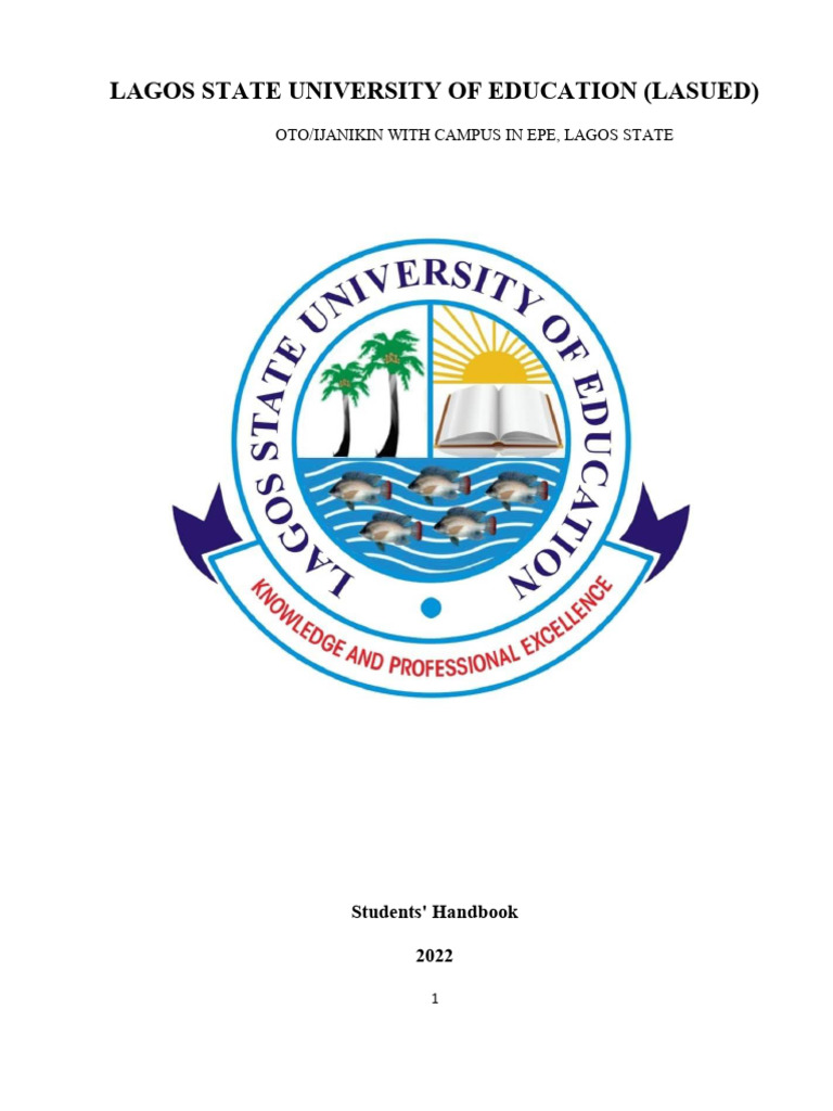 LASUED Student HandBook | PDF | Academic Degree | Wellness