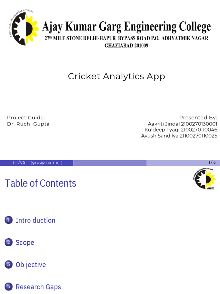 IT CSIT Final Year BTech Project 21 25 Batch Copy1 PDF | PDF