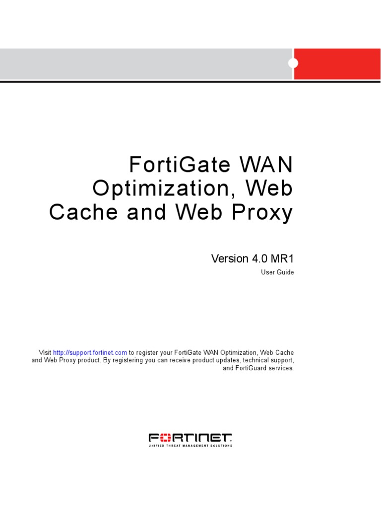 Fortigate Wanopt Cache Proxy | PDF | Proxy Server | World Wide Web