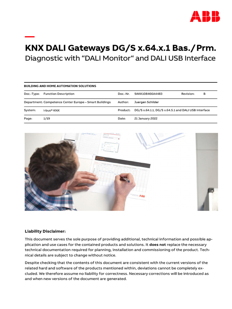 KNX-DALI-Gateways-Diagnostic-with-DALI-Monitor_EG_EN_V1-0_9AKK108466A4483 | PDF
