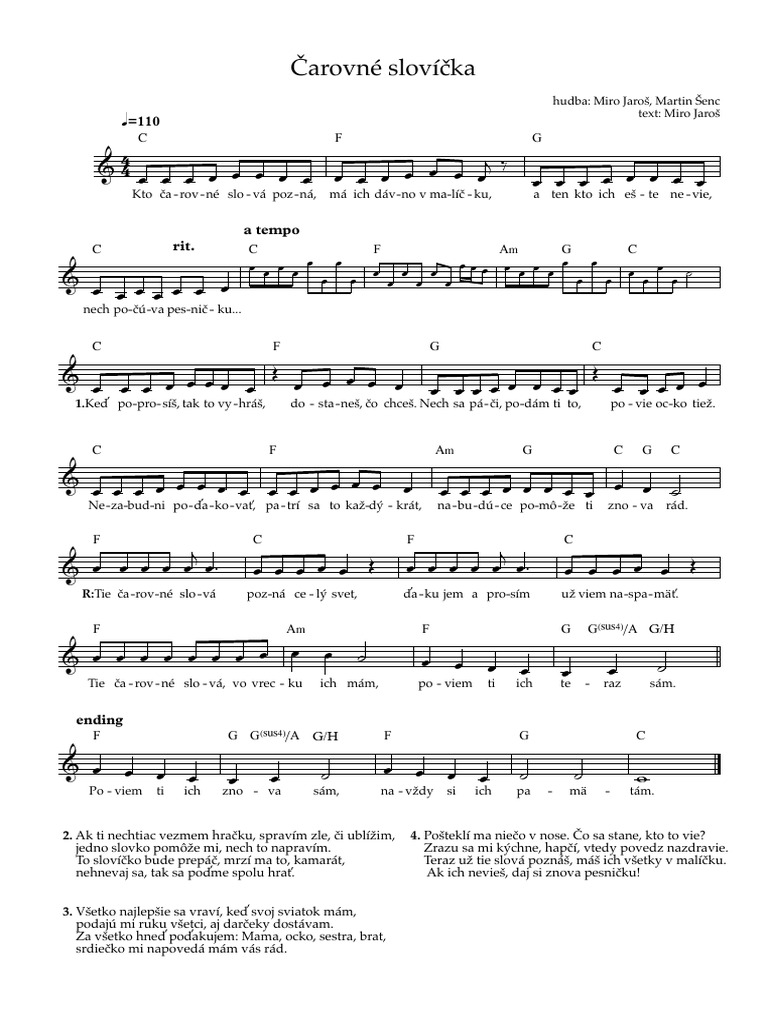 Carovne Slovicka | PDF