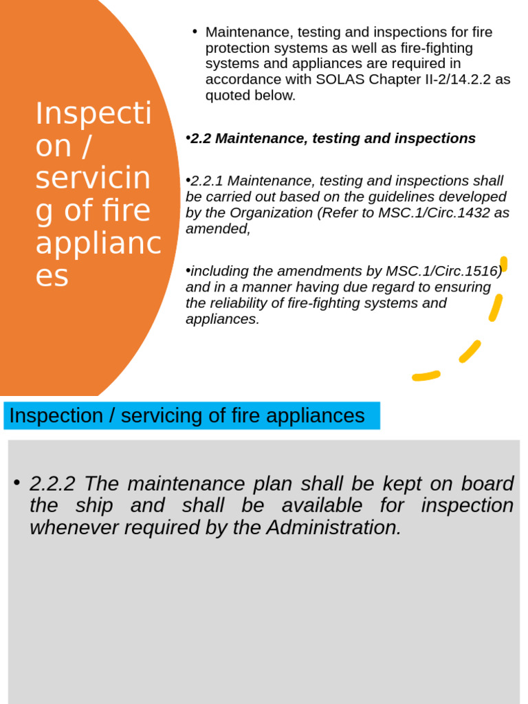 Inspection of Firefighting Equipemnts | PDF
