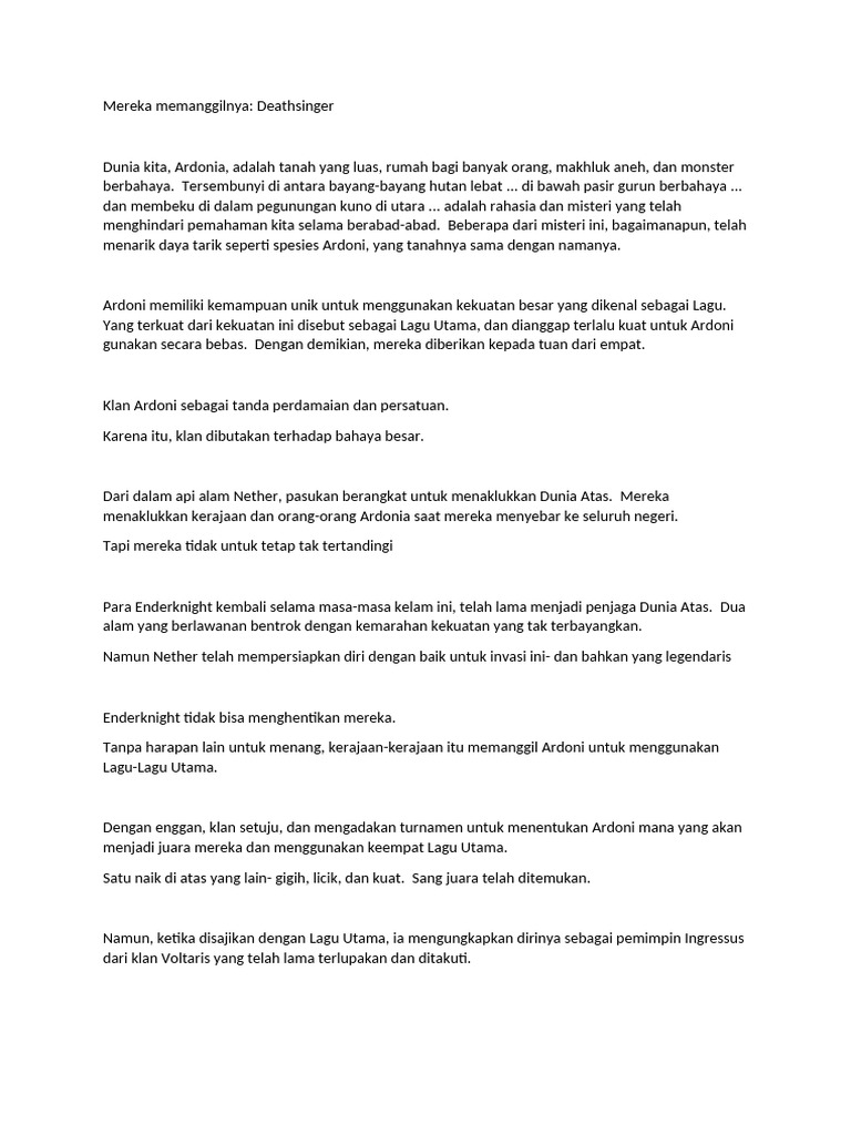 Episode 1 Prolog | PDF