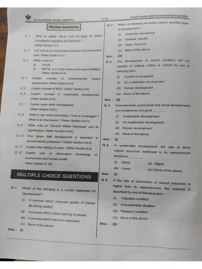 EST Unit 6 MCQ | PDF