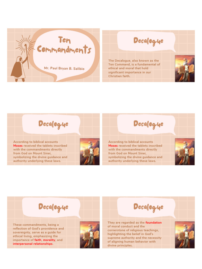 Decalogue PDF | PDF