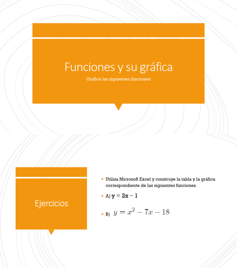 Ejercicios de Funciones y sus graficas | PDF