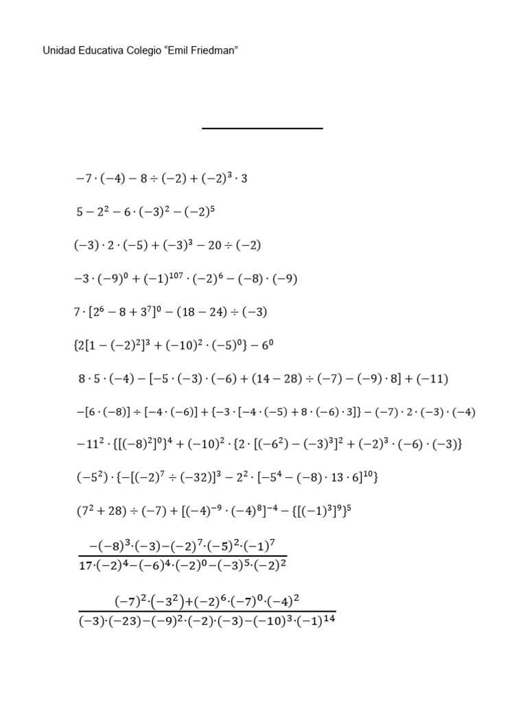 Gu-A N - 1 N-Meros Enteros (Z) | PDF | Entero | Conceptos matemáticos