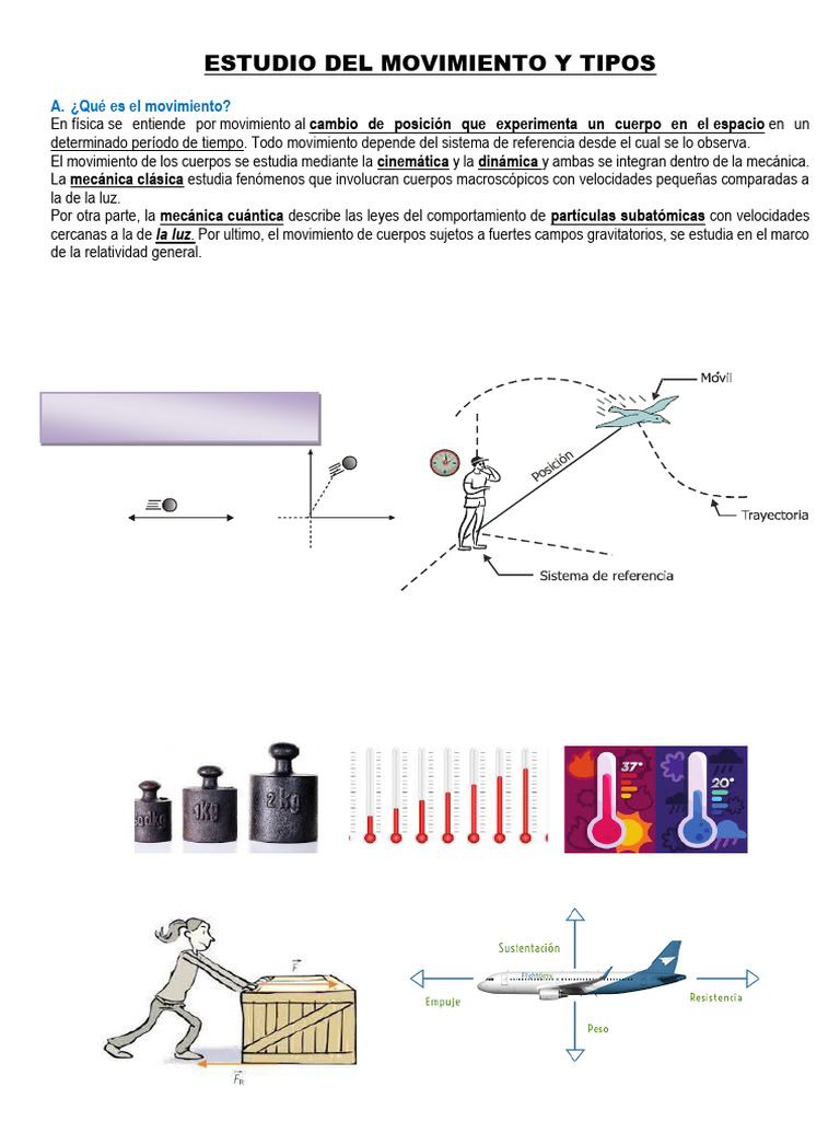 14. ESTUDIO DEL MOVIMIENTO Y TIPOS | PDF