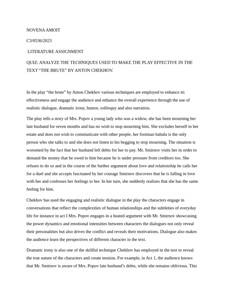 Assign The Brute | PDF