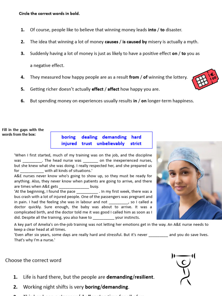 Difficulty Adjectives Pdf